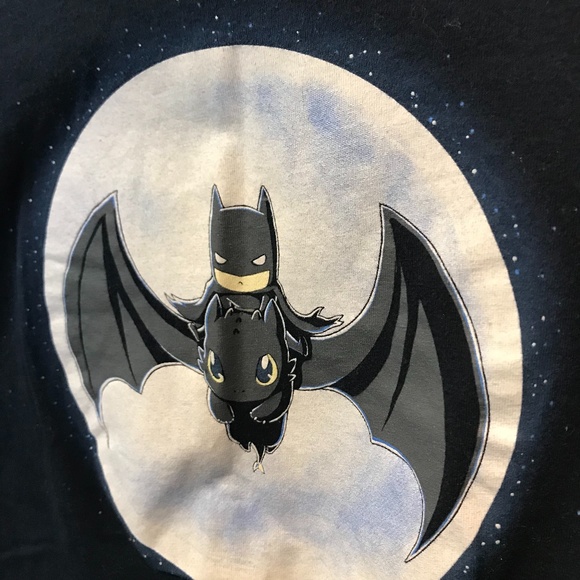 Tops | Teeturtle X Batman X Toothless Graphic Tee | Poshmark